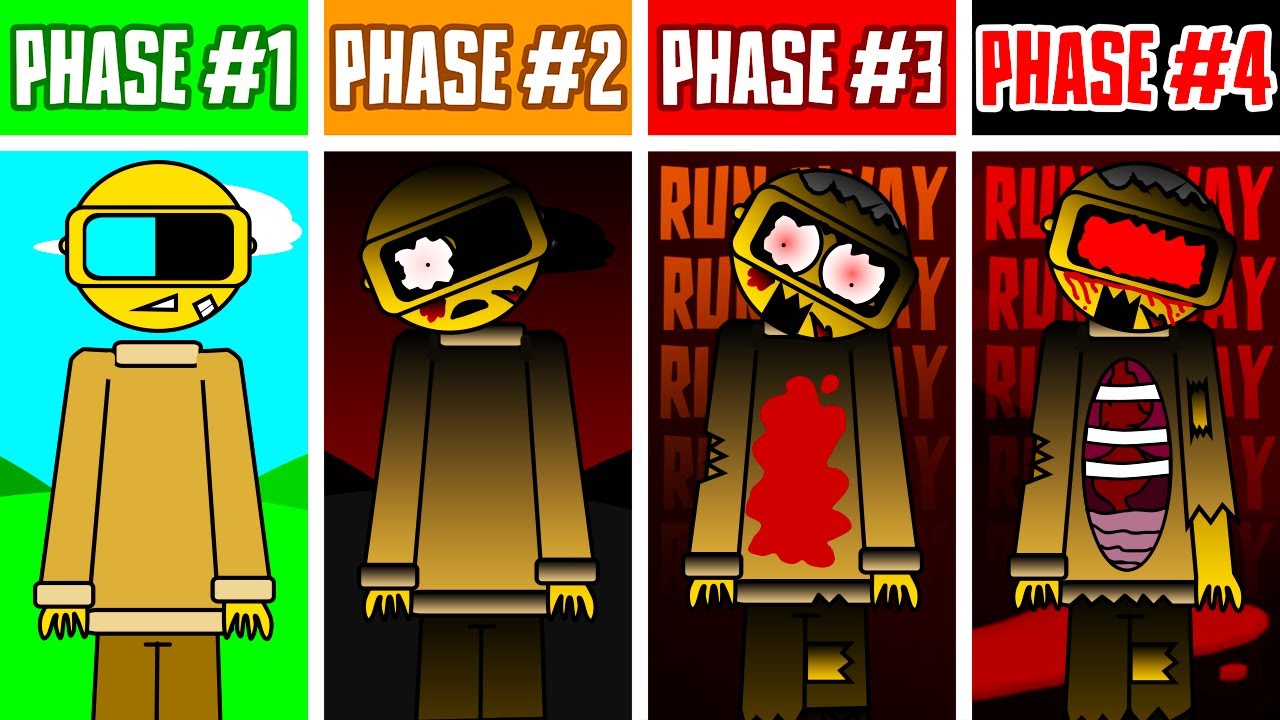 Sprunki Human Phase 1 VS Phase 2 VS Phase 3 VS Phase 4 | Incredibox ...