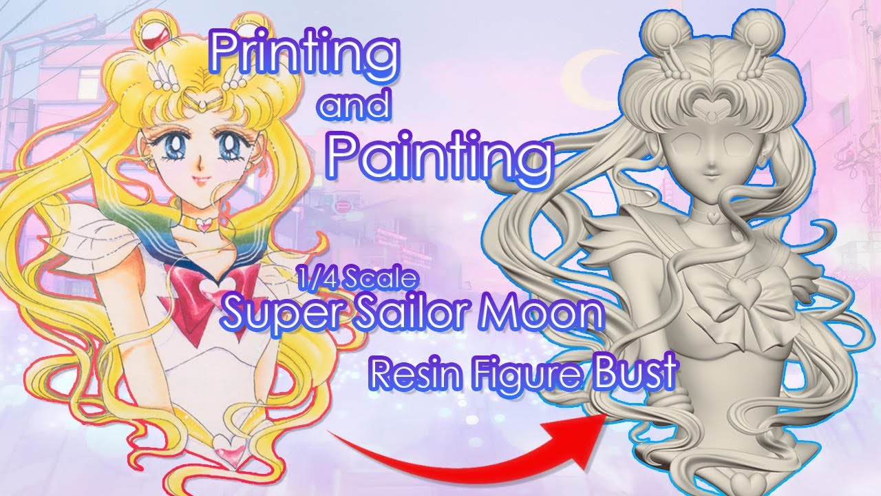 Watch in Awe as we turn an Iconic Sailor Moon Illustration into a ...