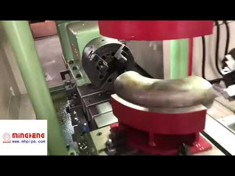 Elbow beveling machine; end facing and chamfering pipe fittings ...