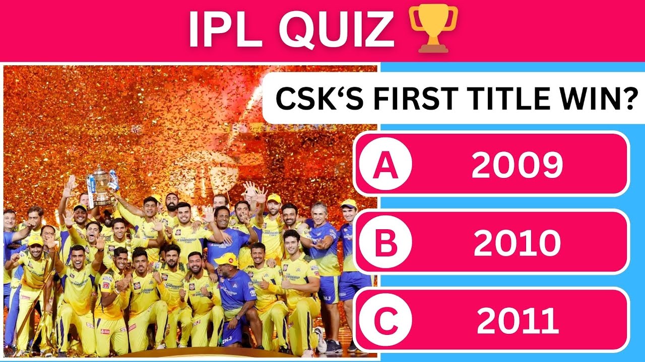 IPL Quiz | How Much Do You Know About IPL? 🏆🏏 - YouTube