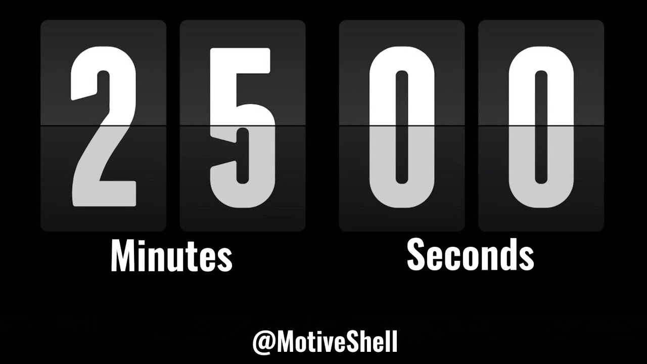 25 minutes countdown - YouTube