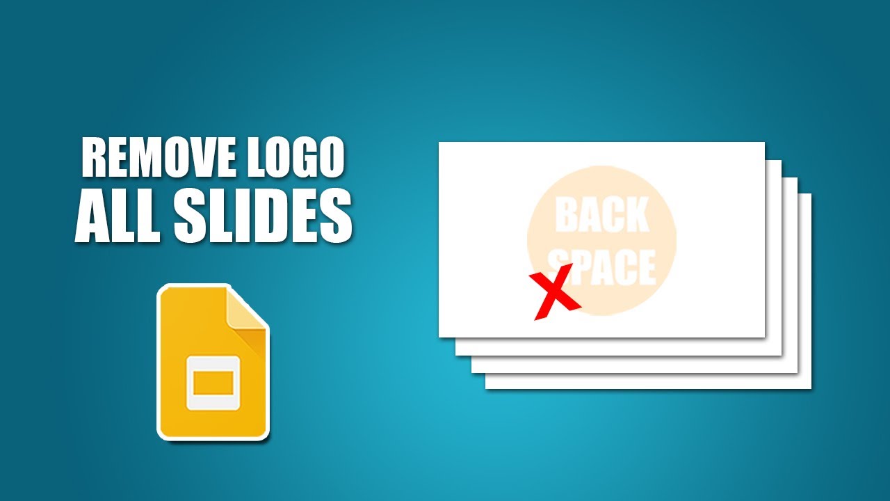 How to remove logo into all slides in google slides - YouTube