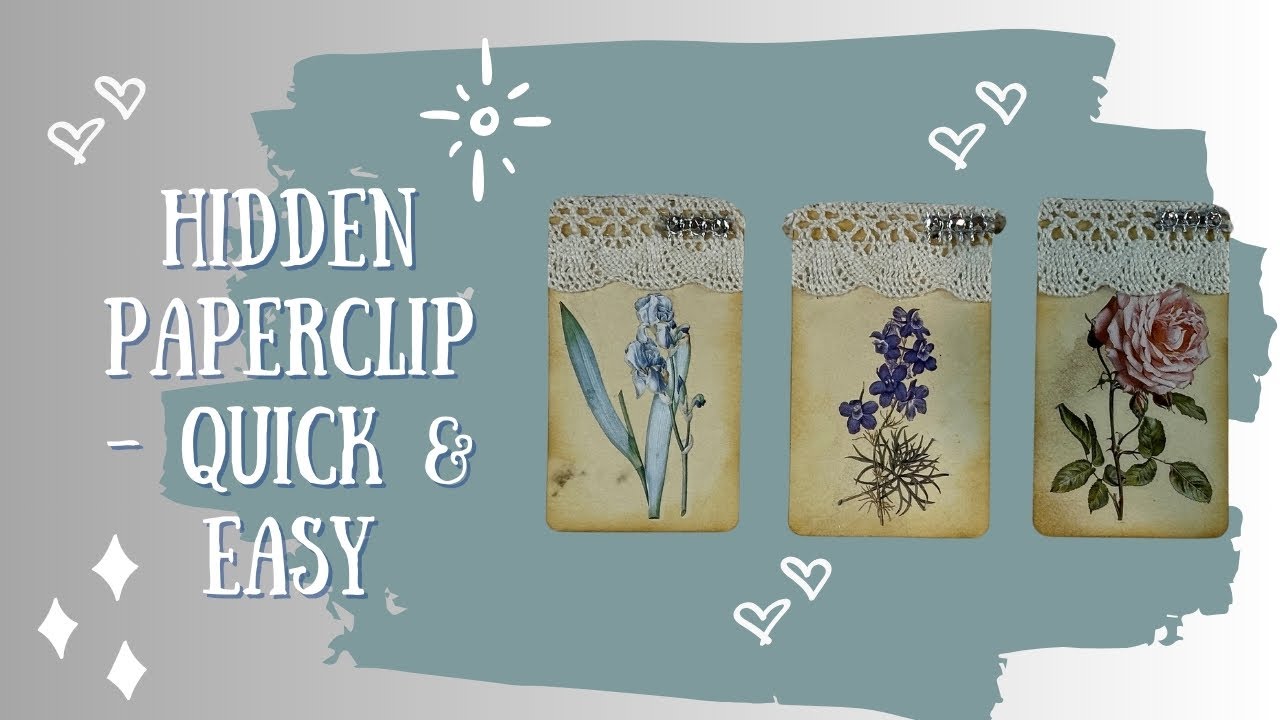 Hidden Paper Clip - Quick & Easy Way! - YouTube