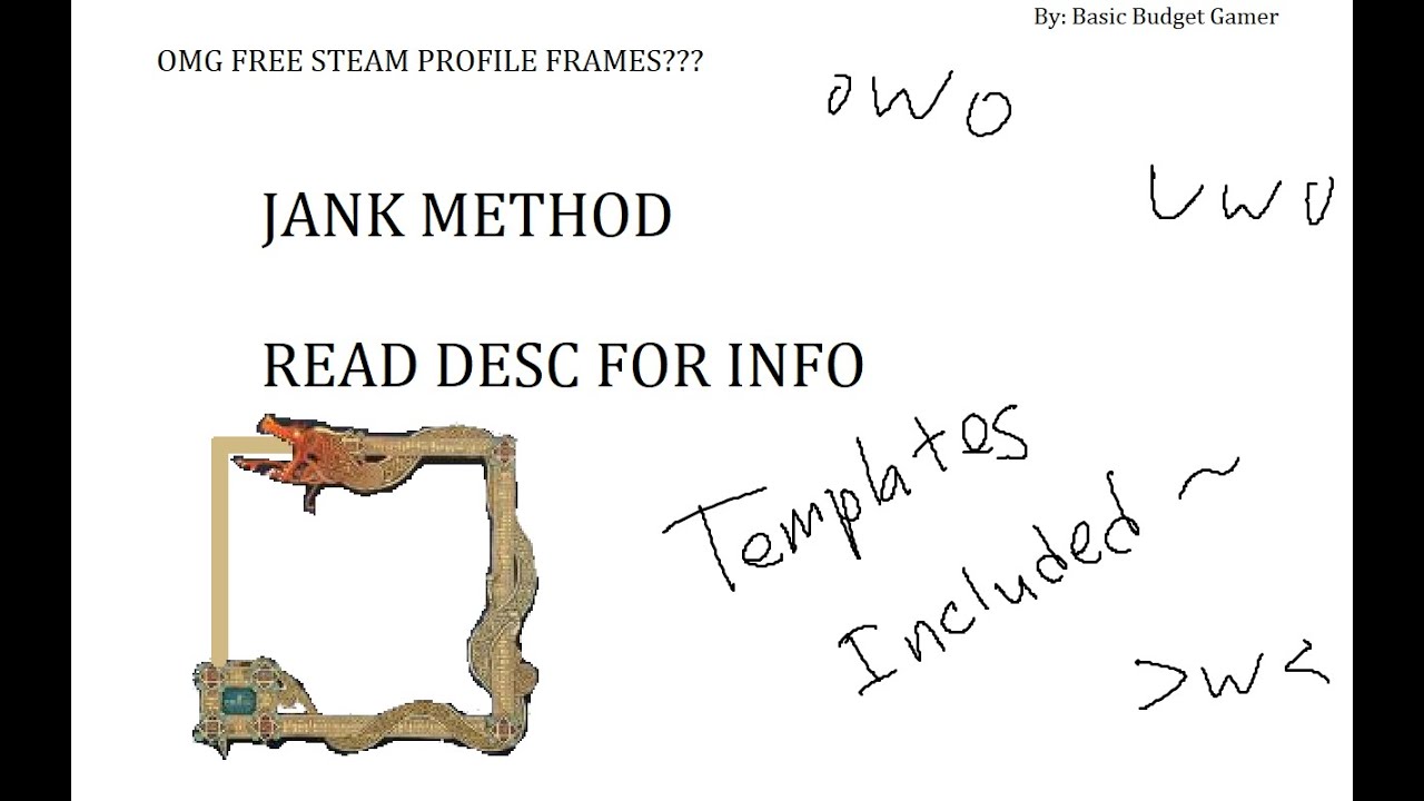 STEAM - How to make custom profile frames. - YouTube