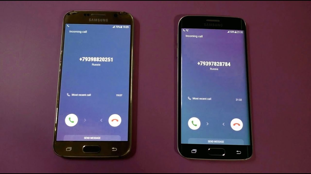 Samsung Galaxy S6 & Galaxy S6 edge Incoming Call in 2023 - YouTube