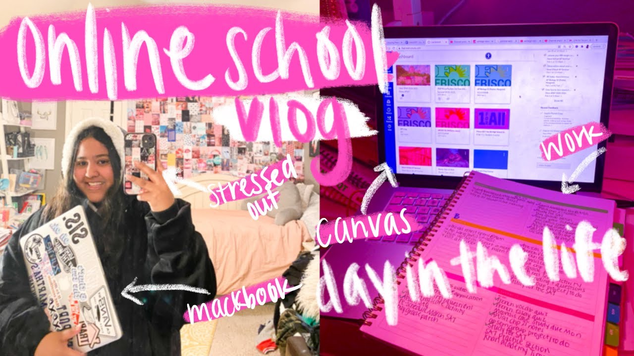 online school vlog: productive high school day in the life & finishing ...