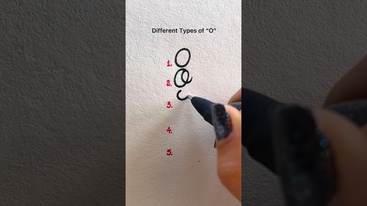 Different Types of “O” - YouTube