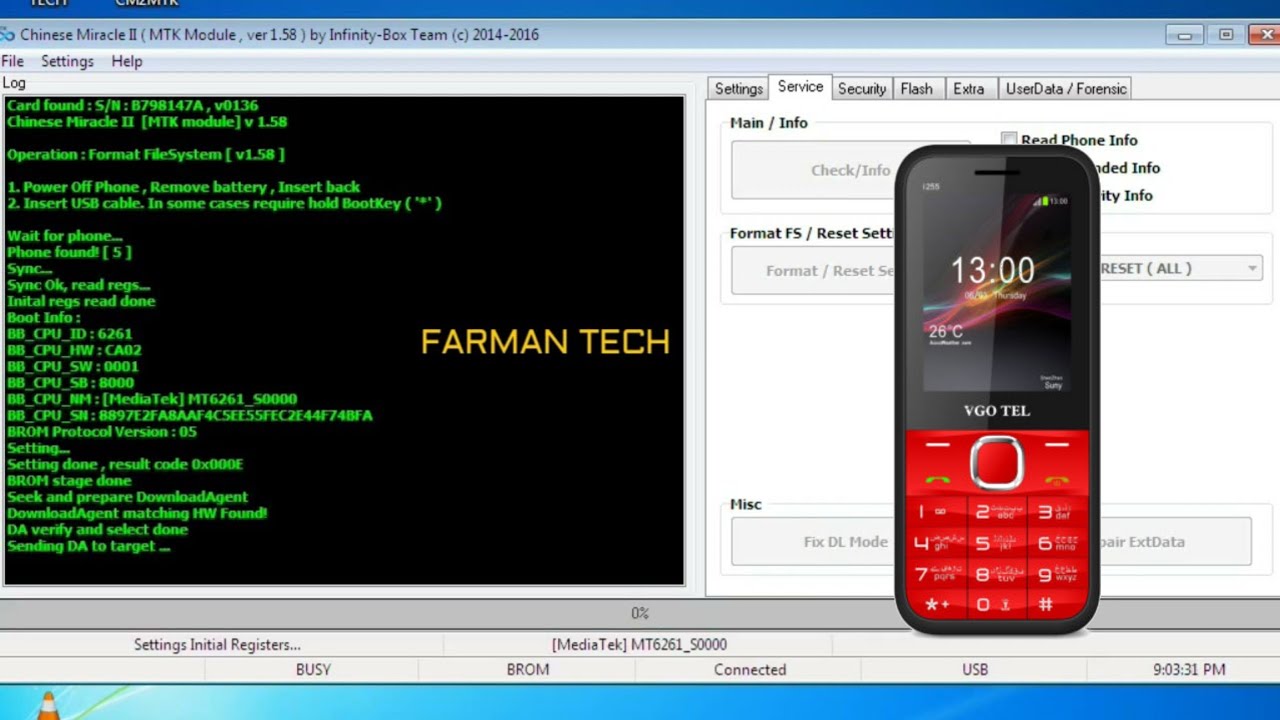 how to format code vgo tel i255 | how to format password vgo tel i255 | FARMAN TECH - YouTube