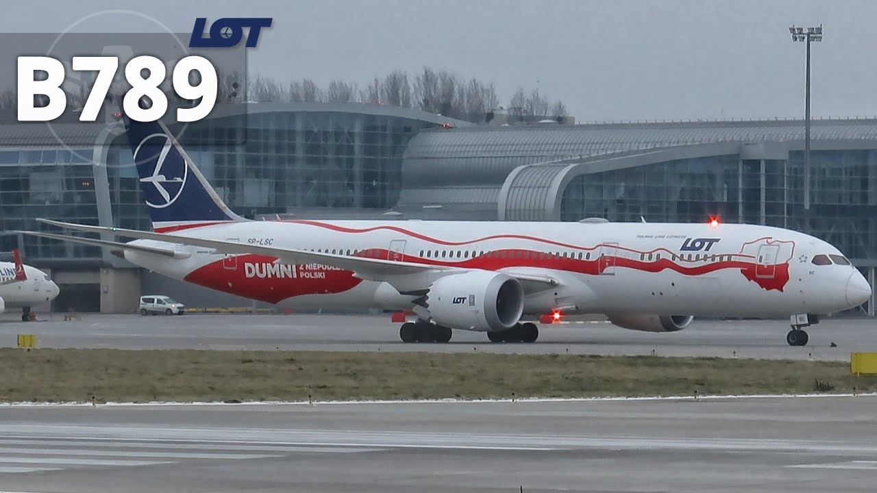 Spotting in Lviv | Landing Boeing 787-9 Dreamliner (LOT - Polish ...