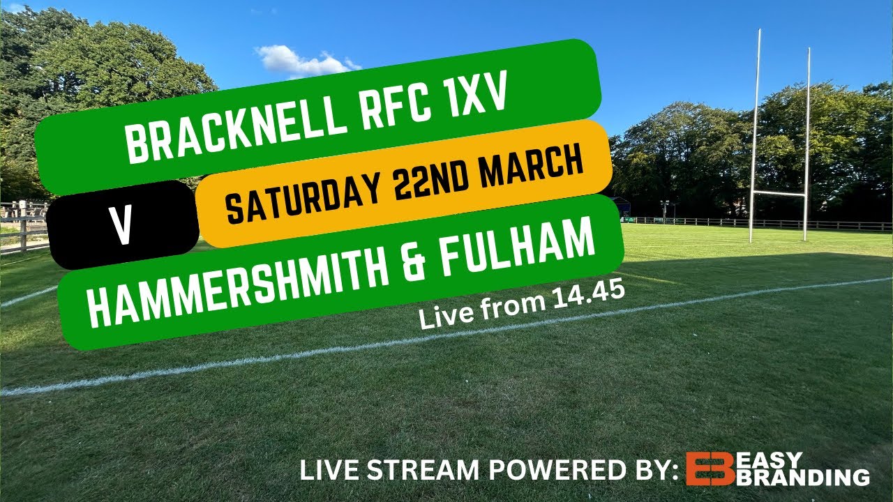 Bracknell RFC 1XV v Hammersmith & Fulham - YouTube