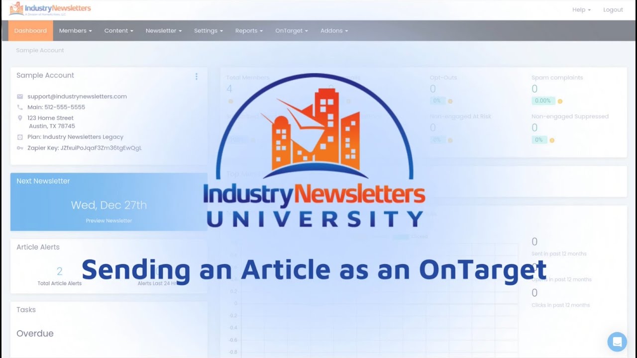 Sending an Article as an OnTarget - YouTube
