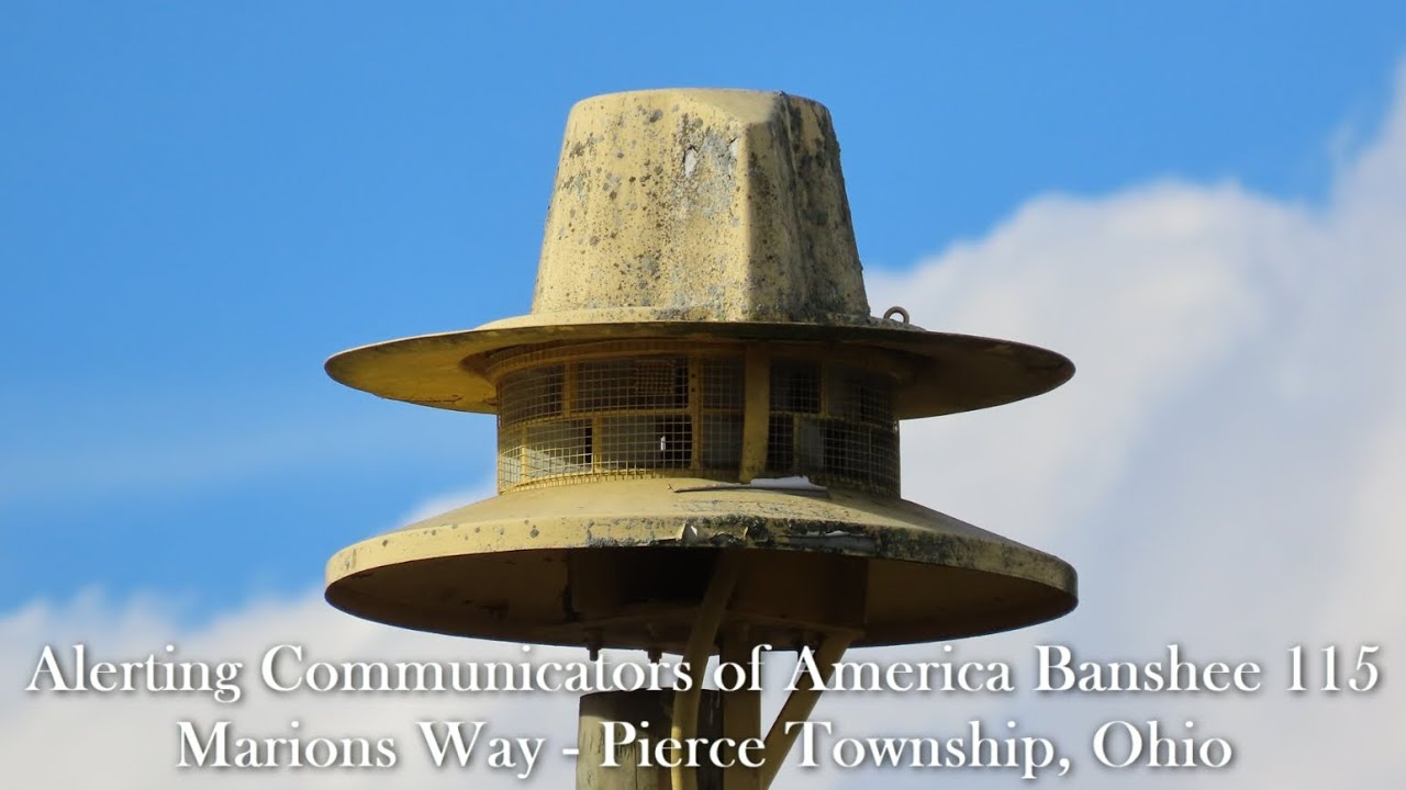 ACA Banshee 115 Siren Test | Full Alert | Pierce Twp, OH | 1/4/23 - YouTube