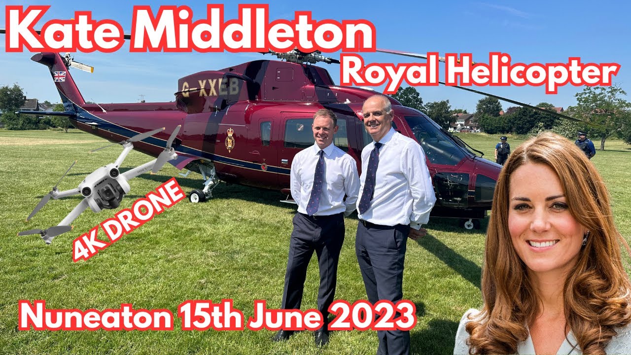 Kate Middleton - Royal Helicopter - Departing Nuneaton 15th June 2023 ...