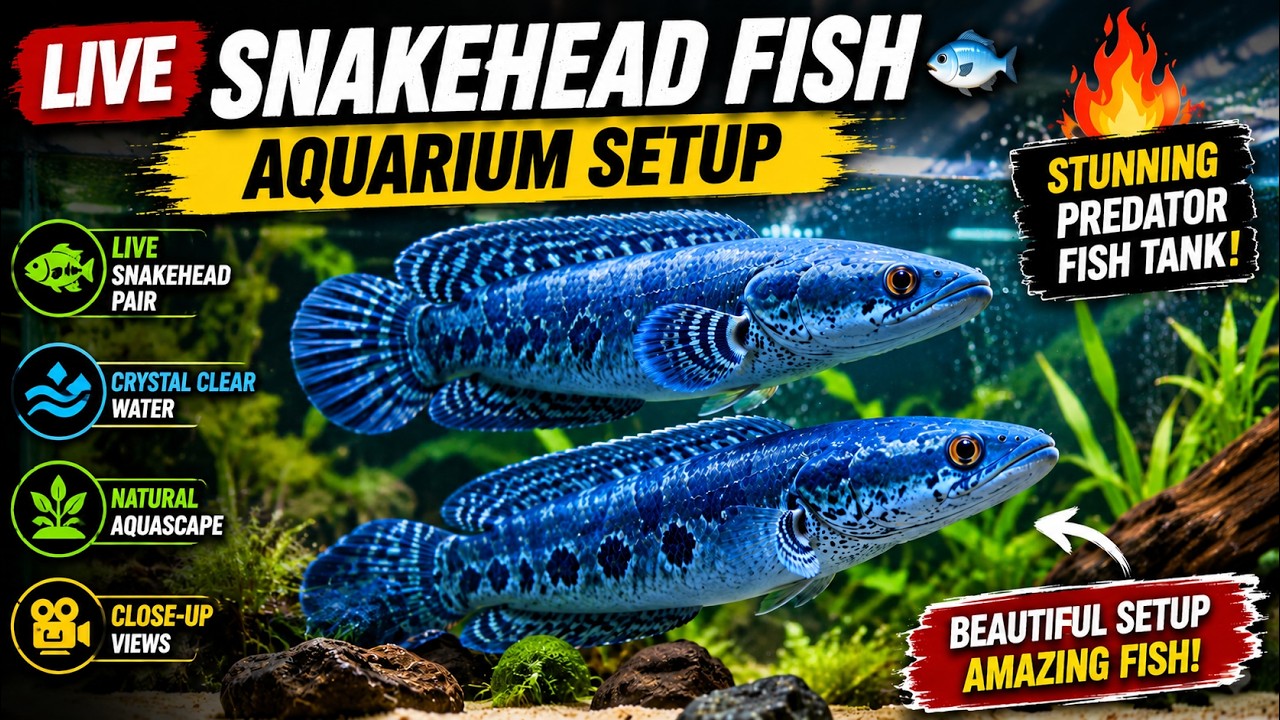 Beautiful & Aggressive! | Snakehead Fish Aquarium Setup 🐟🔥 - YouTube