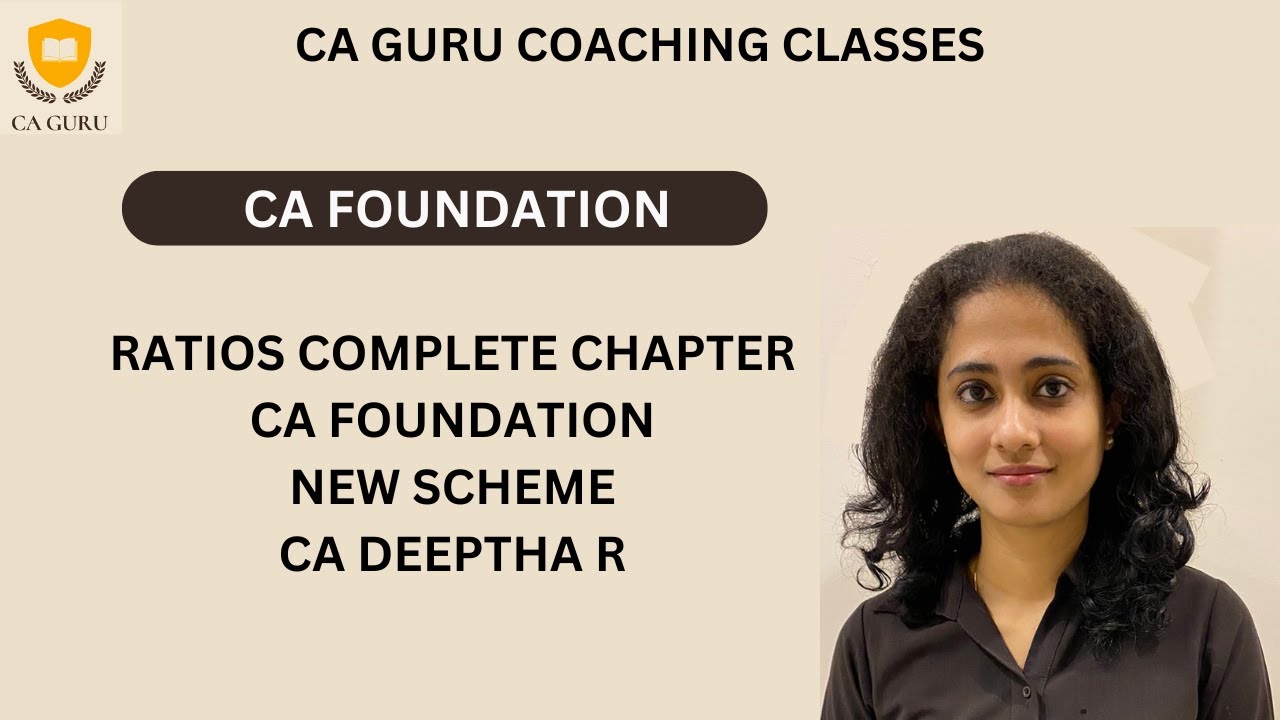 Ratios Complete Chapter | CA Foundation | As per New Scheme - YouTube