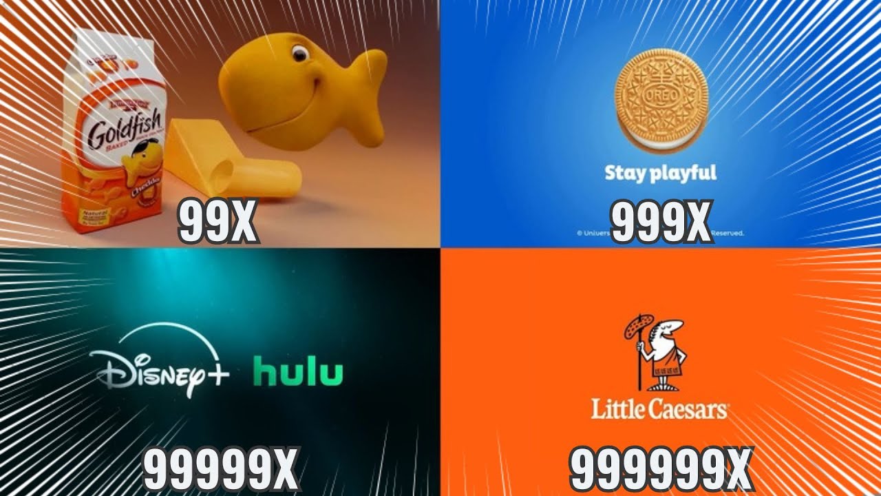 Goldfish, Oreo, Disney Plus, Little Caesars Intro Getting 999999X Speed ...