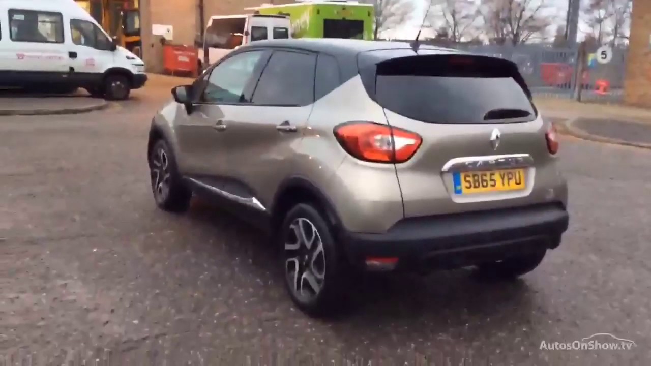 RENAULT CAPTUR DYNAMIQUE S NAV TCE BEIGE/BLACK 2015 - YouTube