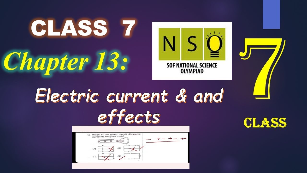 Class 7 NSO | Chapter 13 : Electric Current and effects| Science ...