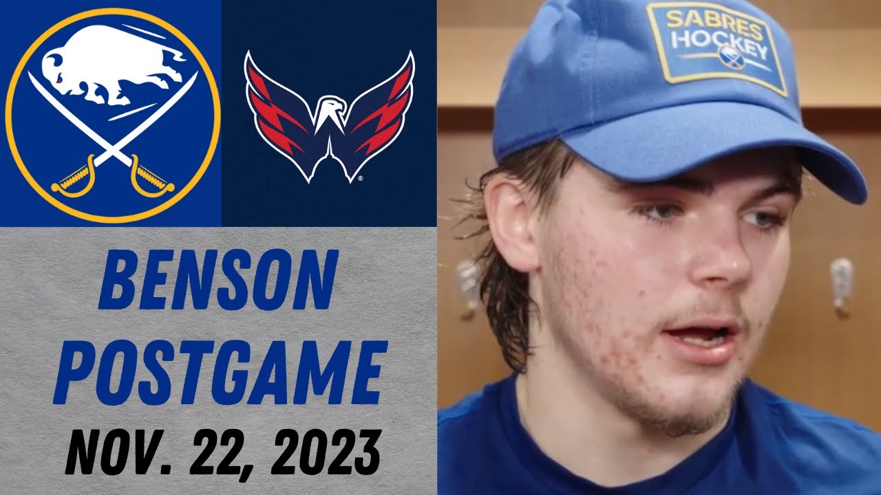 Zach Benson Speaks Following First NHL Goal (11/22/2023) - YouTube