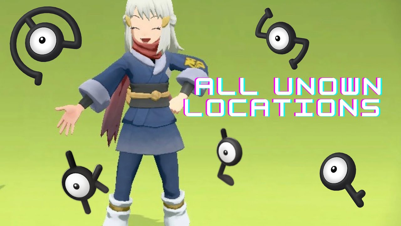All Unown Locations by area! - YouTube