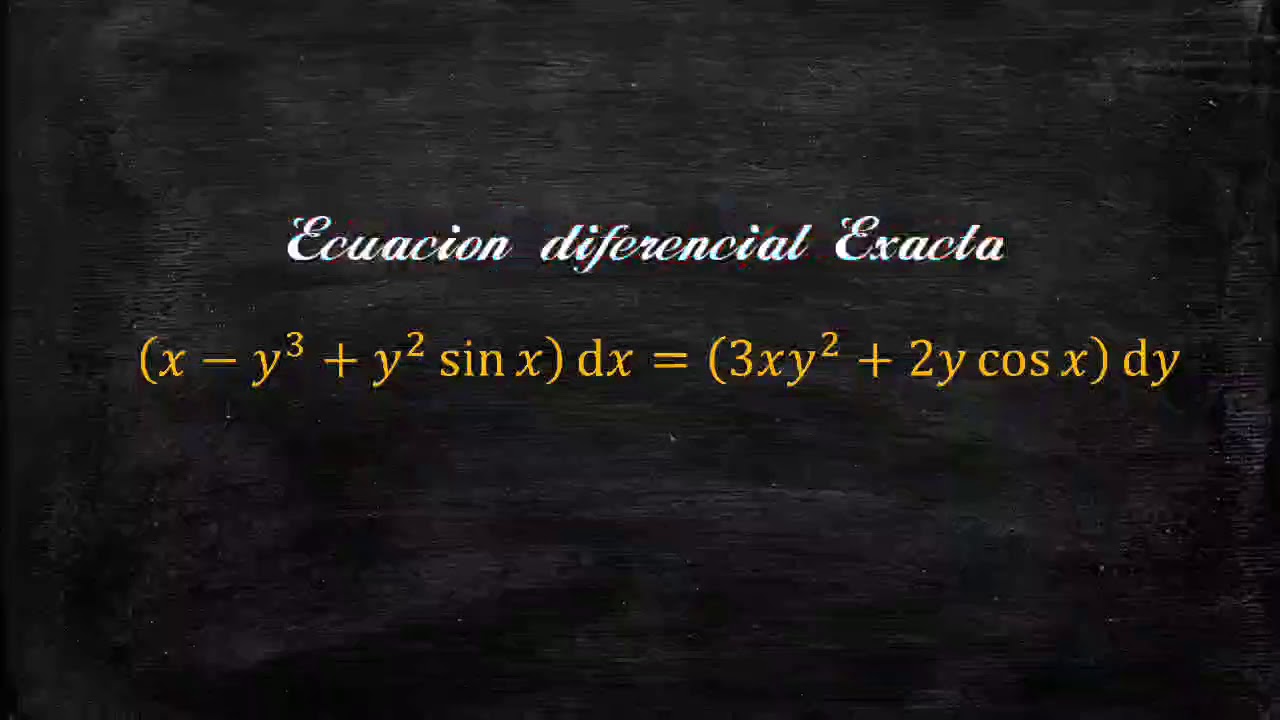 9 x y 3 y 2sin X dx 3xy 2 2ycos X dy Ecuacion Diferencial Exacta