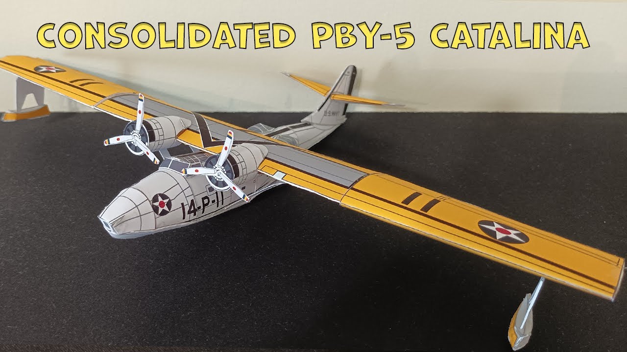 Aircraft Model Consolidated PBY-5 Catalina | Paper PBY-5 | Paper ...