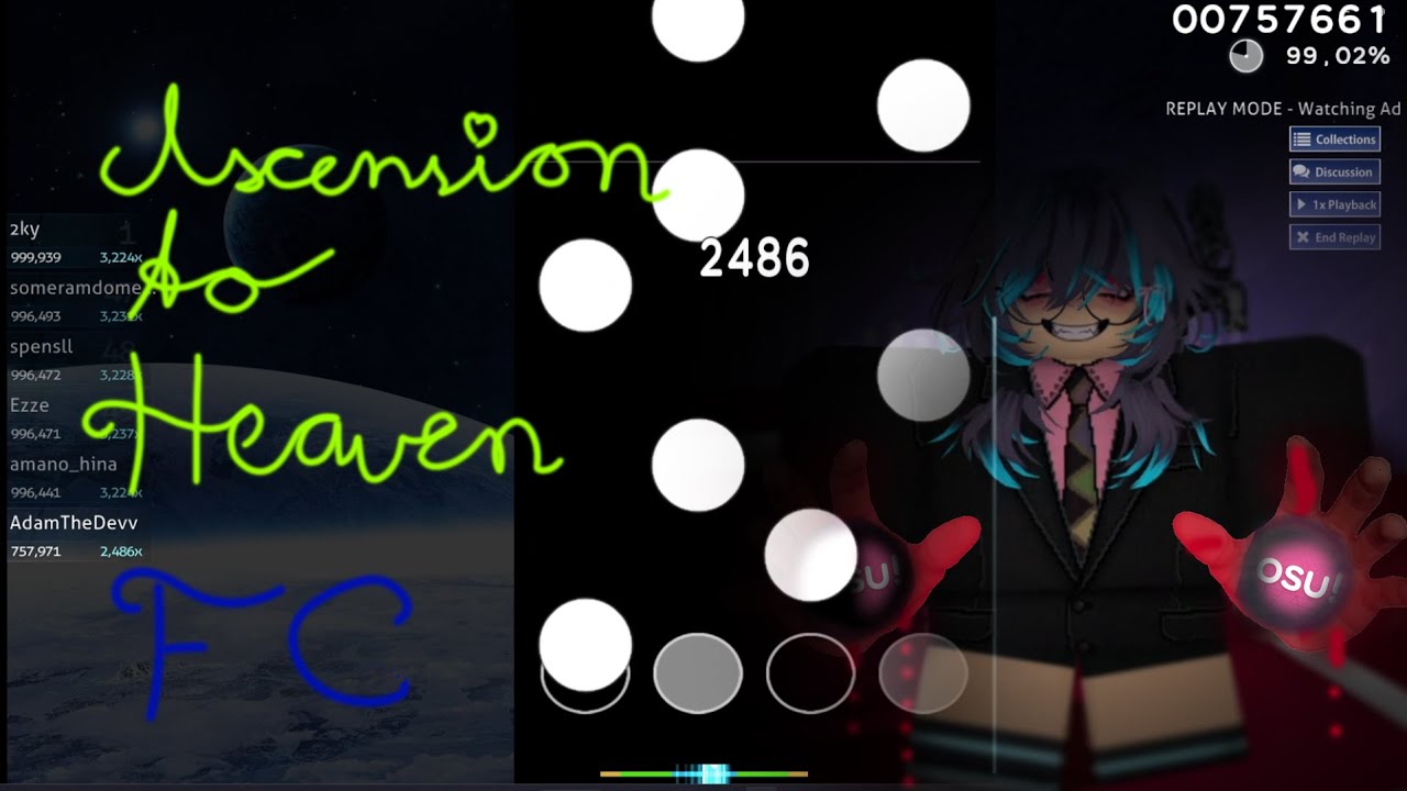 [osu!] xi - Ascension to Heaven (FC) - YouTube