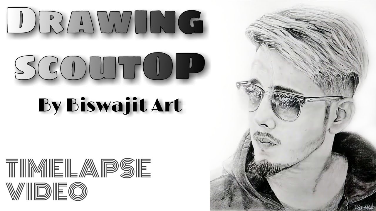 Drawing of Scout || Biswajit Art || Tanmay singh || ScoutOP || How to ...