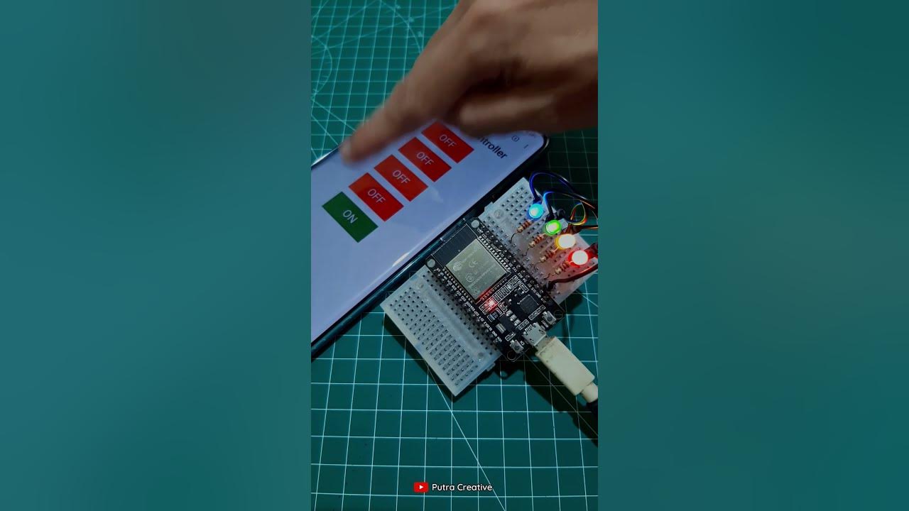 LED Control using Web Server - ESP32 (IoT project) - YouTube
