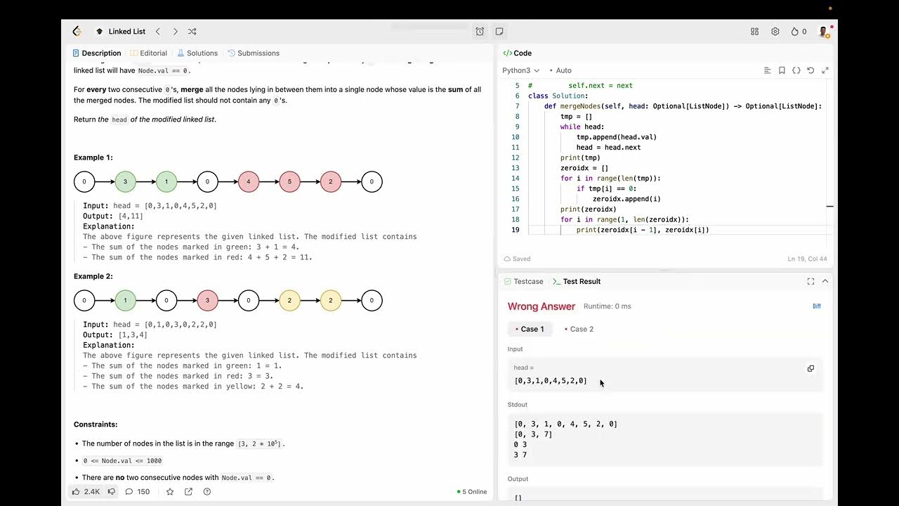 Merge Nodes In Between Zeros - YouTube