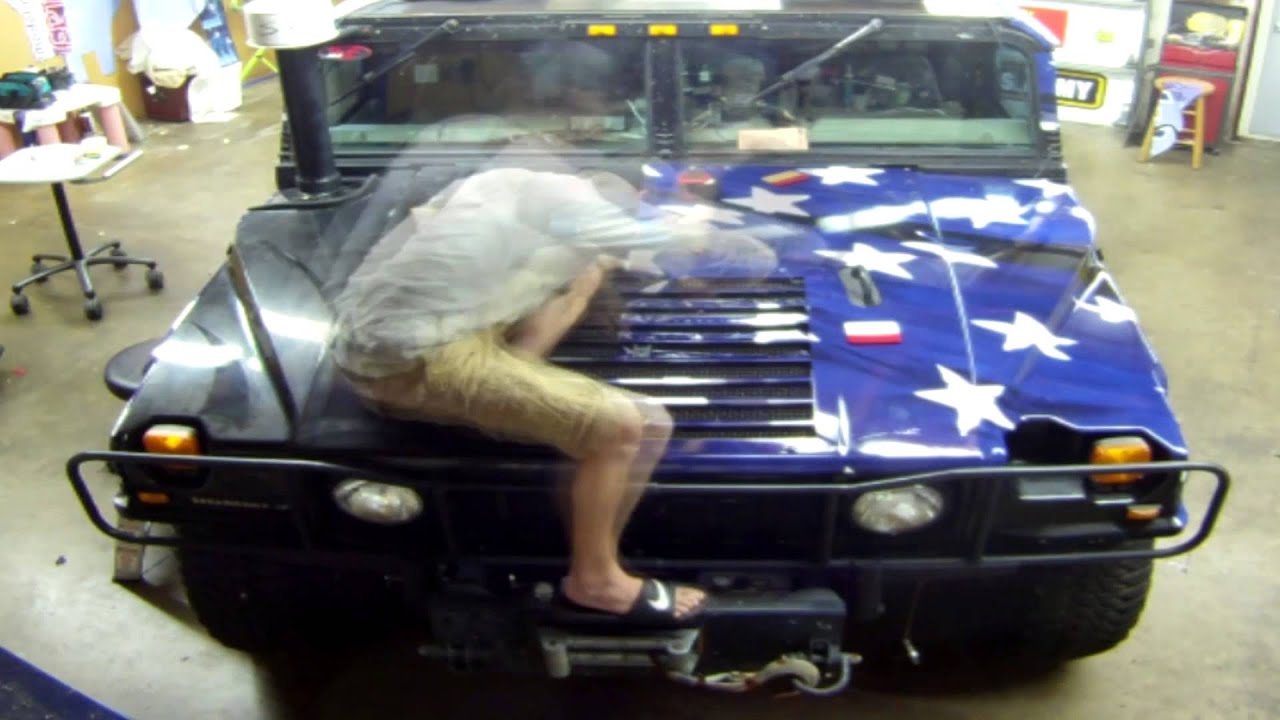 Blue Sky Services Hummer Wrap - YouTube