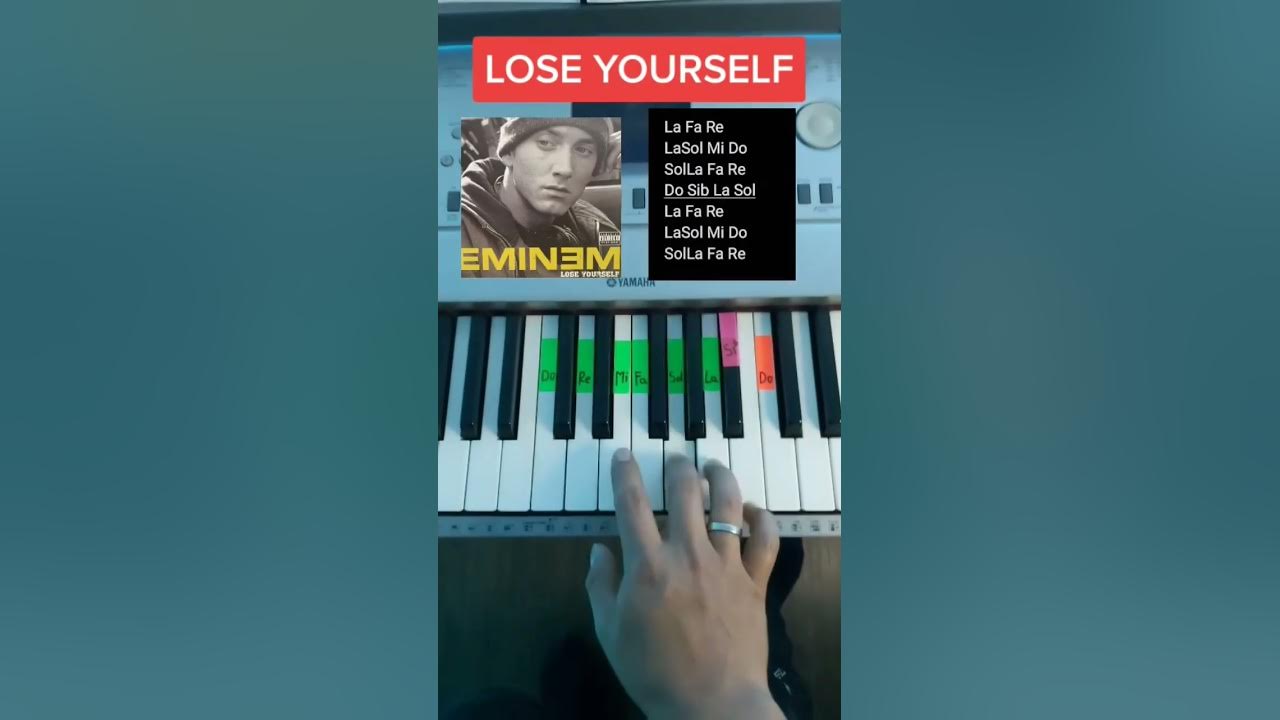 Lose Yourself - Eminem (PIANO TUTORIAL) EASY Piano Fácil - YouTube