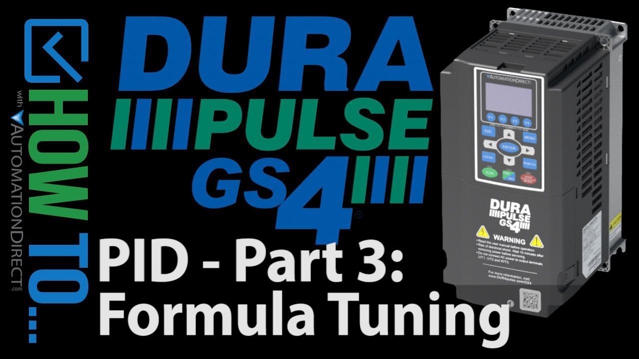 GS4 VFD PID Controller Tutorial: Part 3 of 4: Formula Tuning with ...