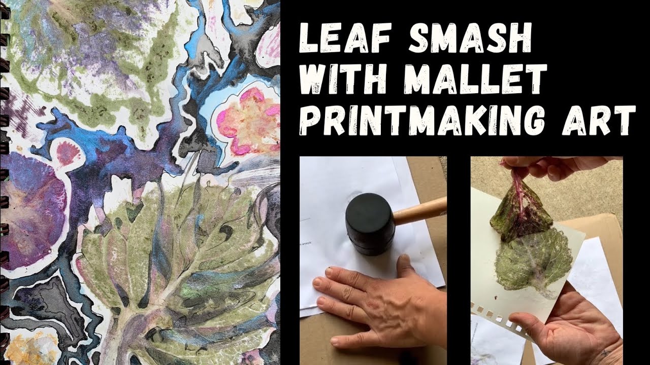 How to Create a Leaf Print (works with a mallet or hammer!) - YouTube