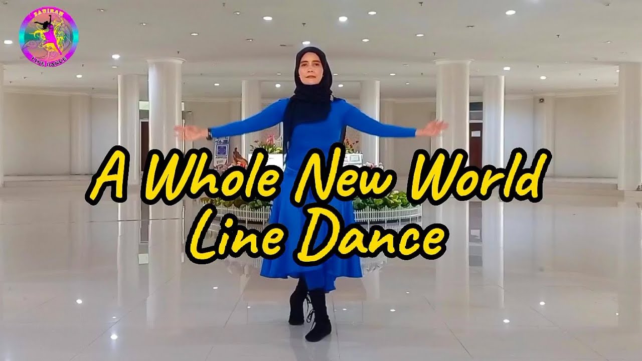 A Whole New World Line Dance || Demo by Zahirah Line Dance #linedance ...