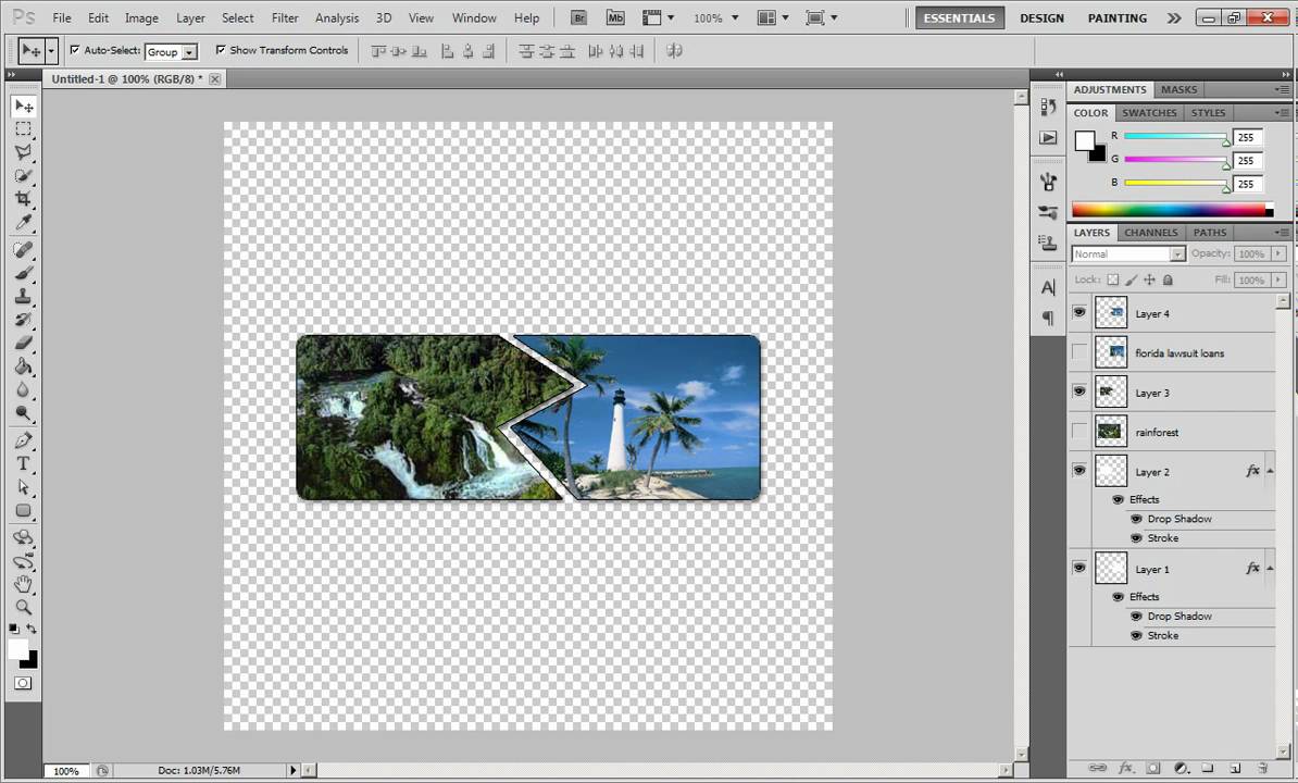 [DesignTuts] Splitting shapes and putting images into them in PhotoShop ...