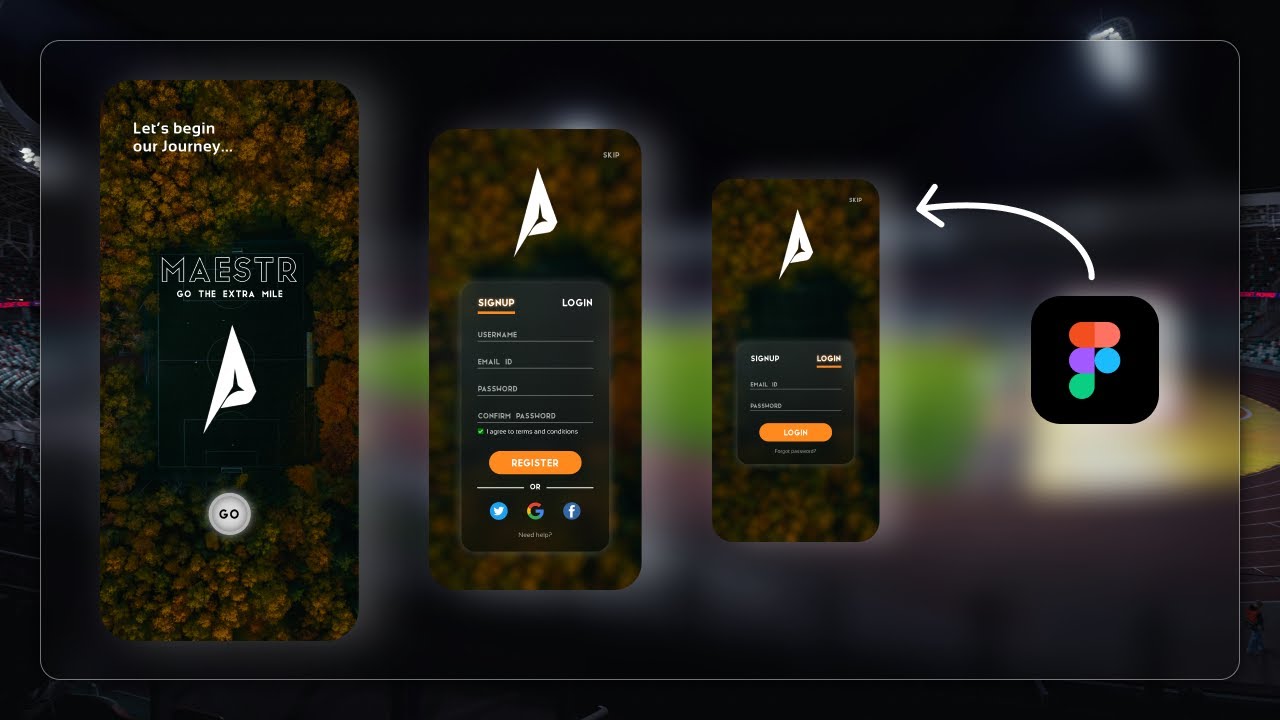 Creating a Signup/Login design using Figma. - YouTube