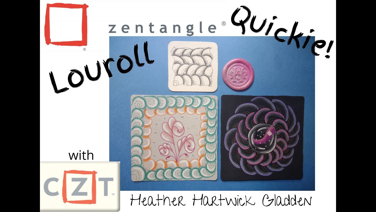 Louroll | Zentangle® Quickie - YouTube