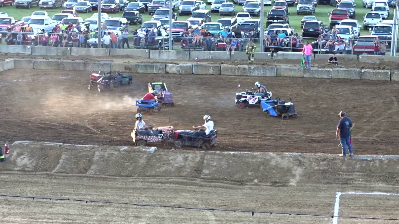 7-16-16 Princeton IN Derby Mod Mowers - YouTube
