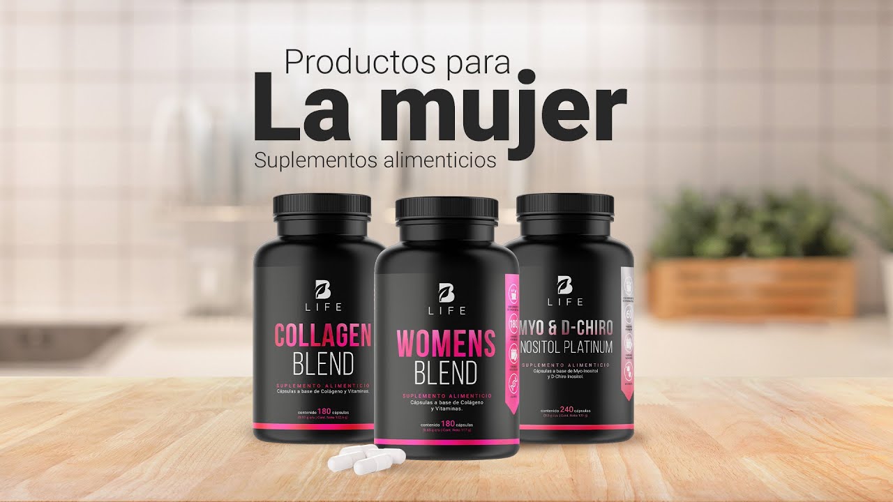 B Life® Productos para Mujer: Womens Blend, Collagen Blend y Myo ...