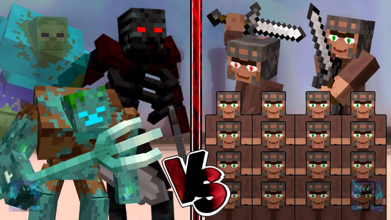 UNDEAD ARMY vs VILLAGER ARMY | Minecraft Mob Battle | Cloud Cassiel ...