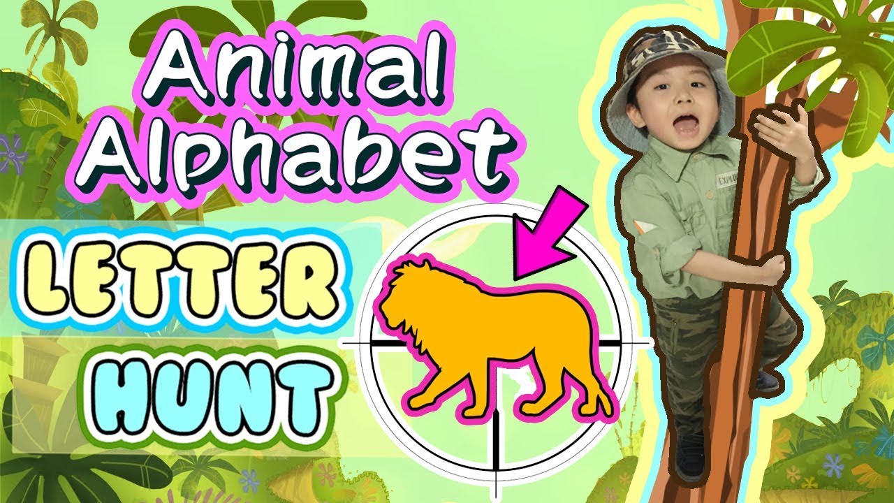 KRISTOFF LEARNS : Animal Alphabet LETTER HUNT | Educational Video for ...