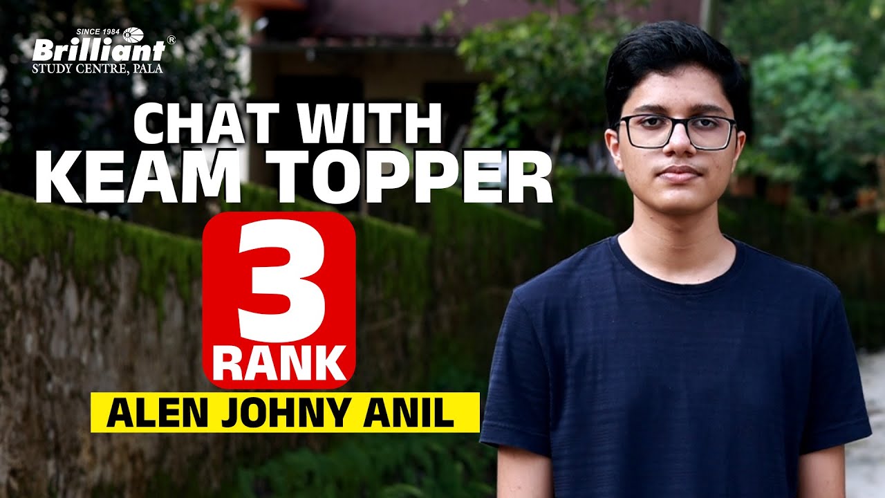 KEAM 2024 | 3rd Rank Holder | Allen Johny Anil | Chat with KEAM Topper ...