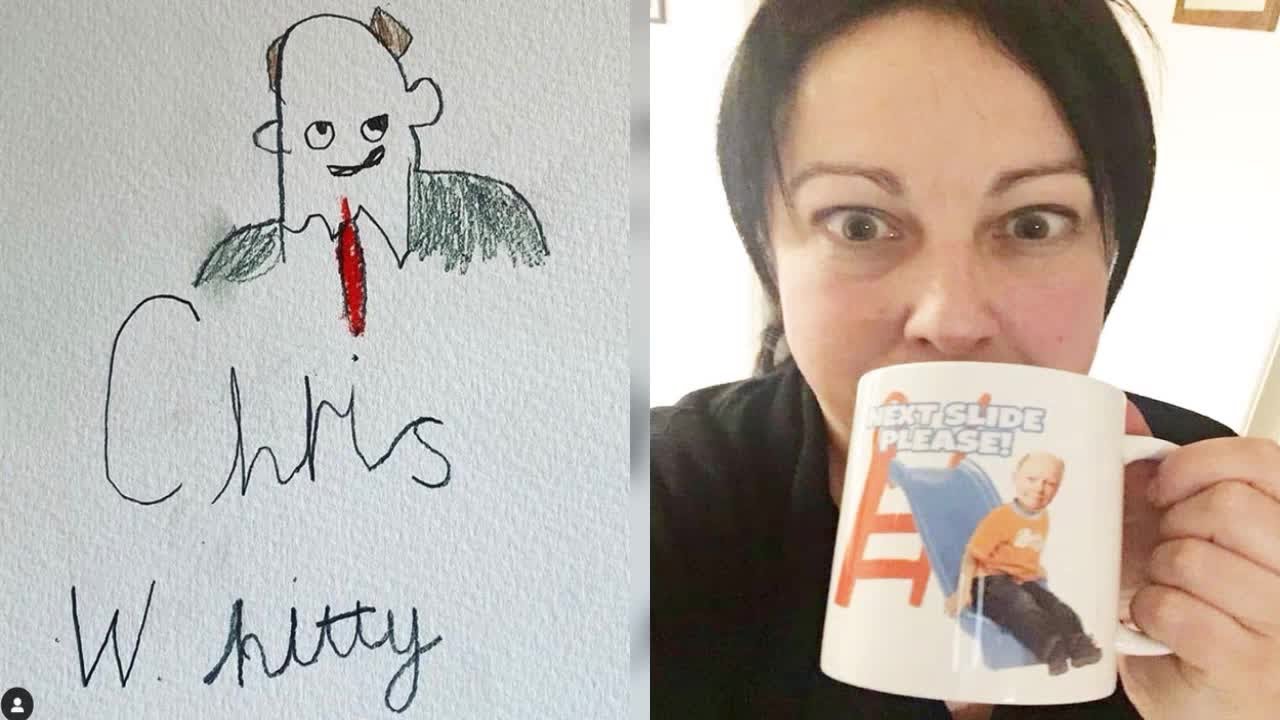 Chris Whitty Appreciation Society paints cakes, cards and a finger with ...