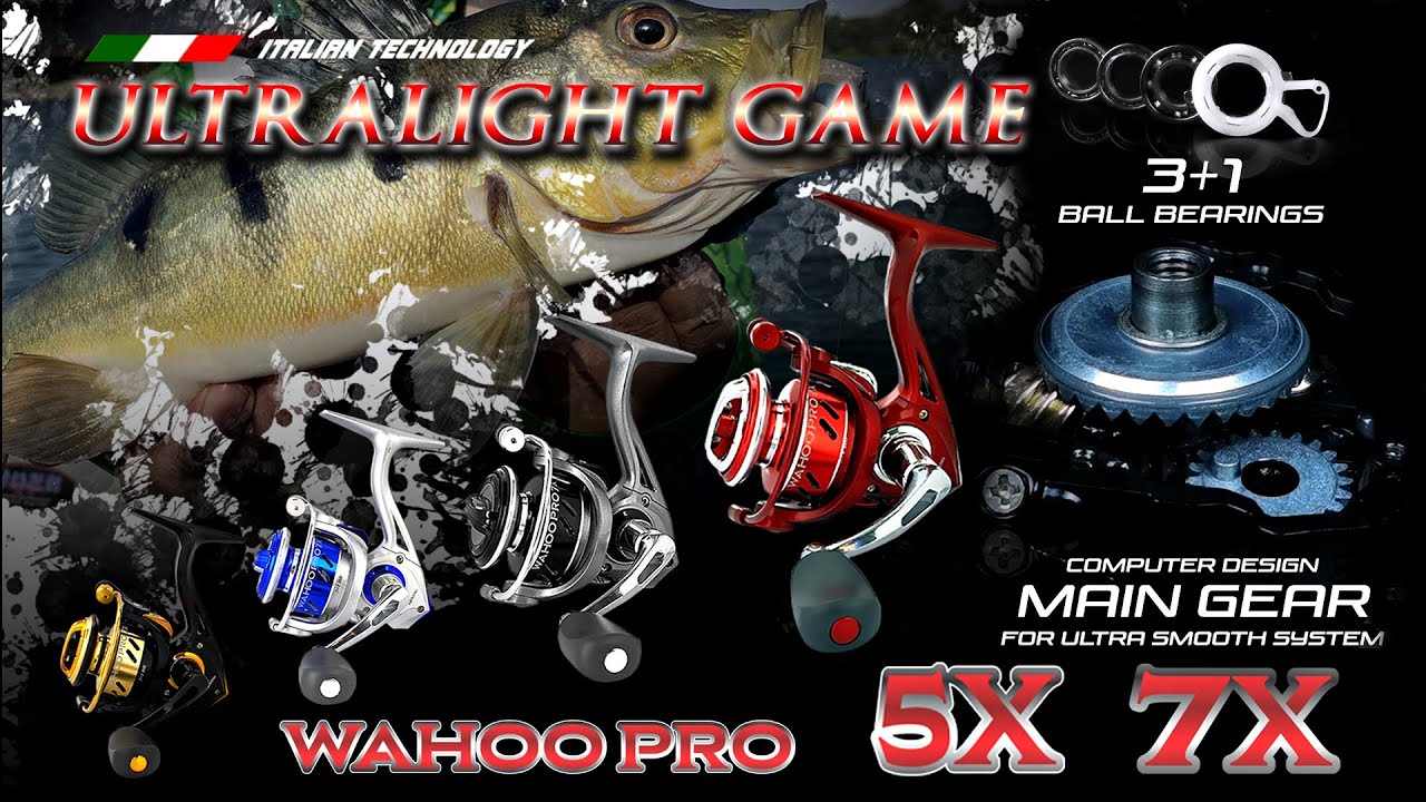 AJIKING WAHOO PRO X7/X5 REEL ULTRALIGHT MEWAH - YouTube