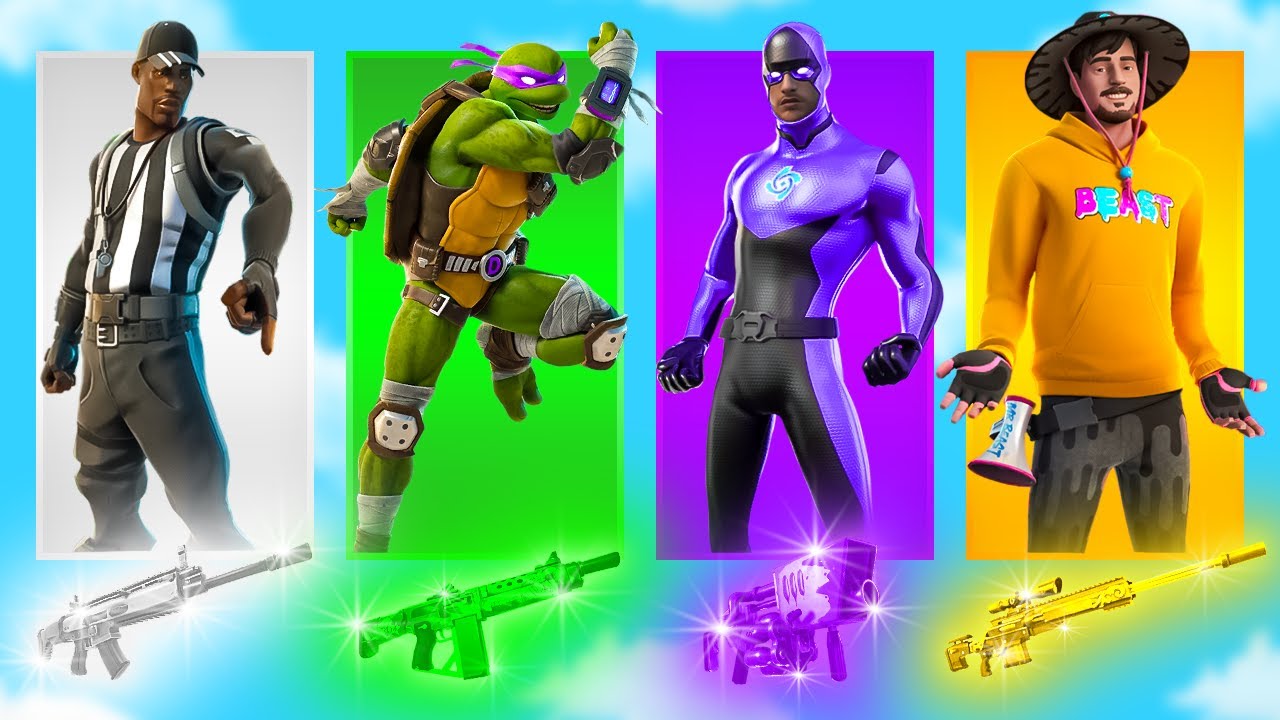 Random Fortnite Skin Challenge - YouTube