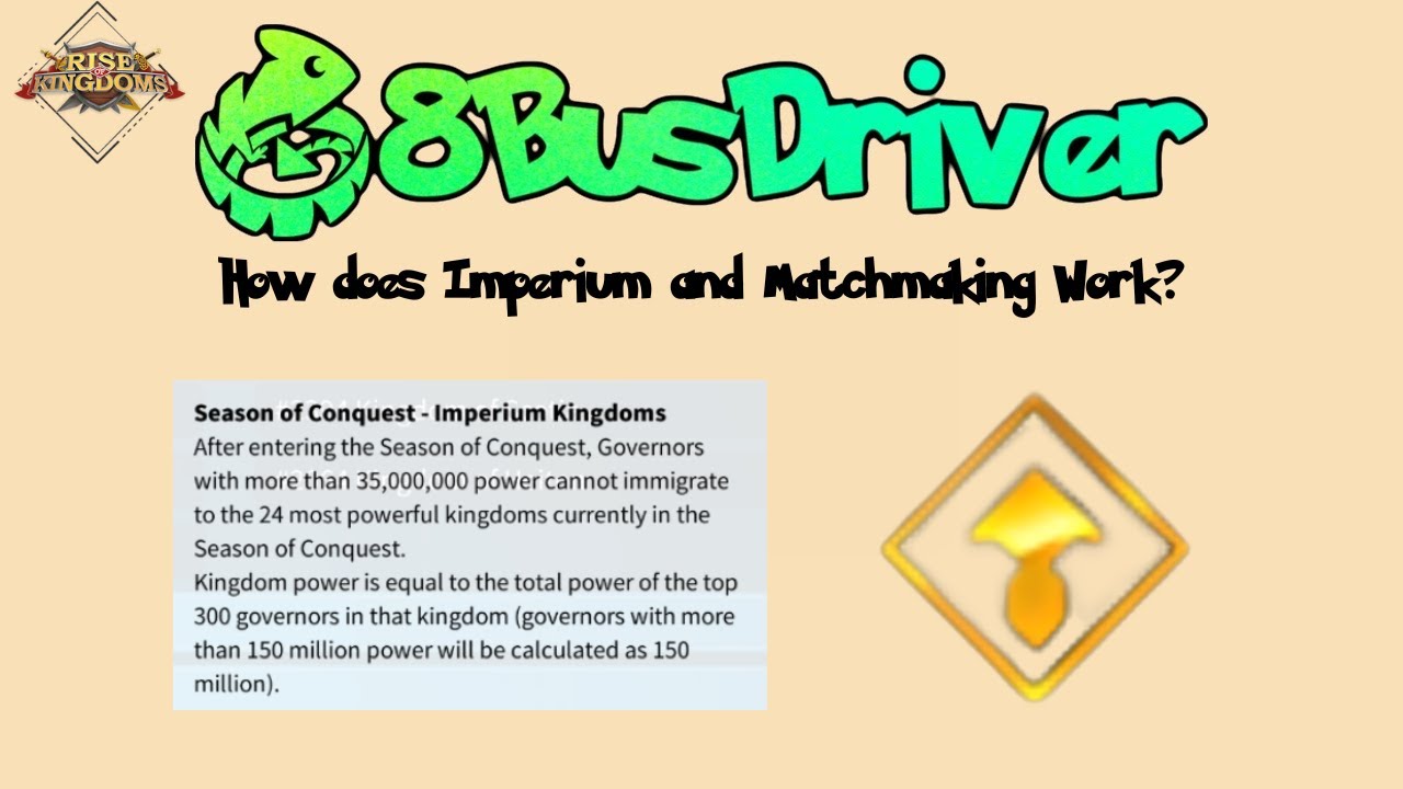 How I would Update the Imperium System [Rise of Kingdoms] - YouTube