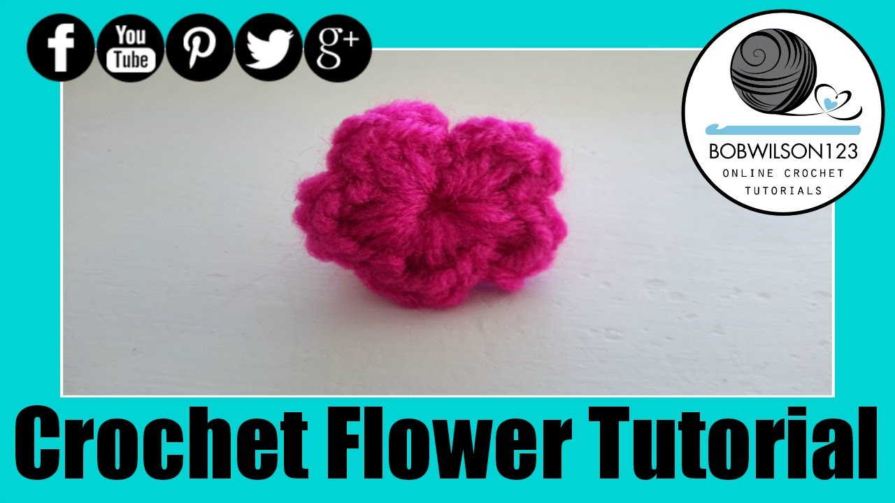 Crochet Flower Tutorial - YouTube