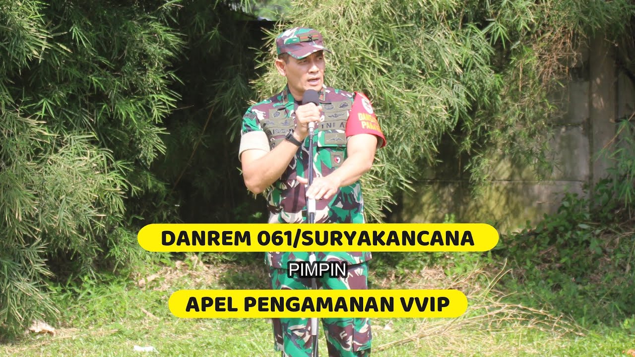 Brigjen TNI Faisol Izuddin Karimi pimpin apel Pengamanan VVIP - YouTube