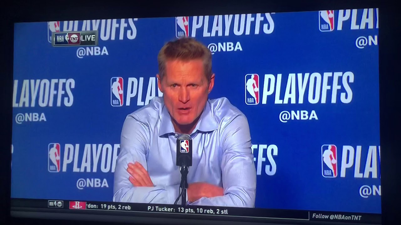 Steve Kerr says F word on TNT 2019 - YouTube